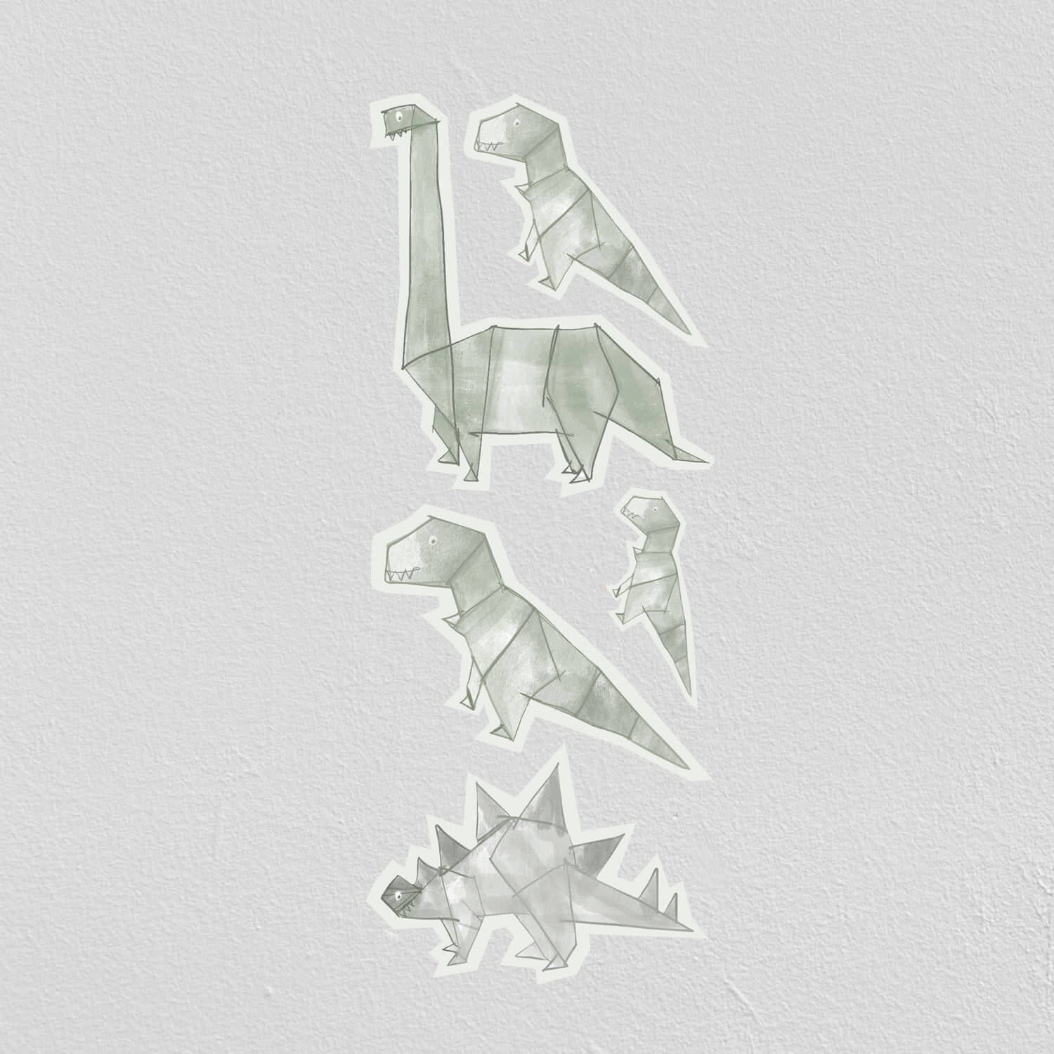 Dinosaur - Kids Wall Sticker - Croki Designs