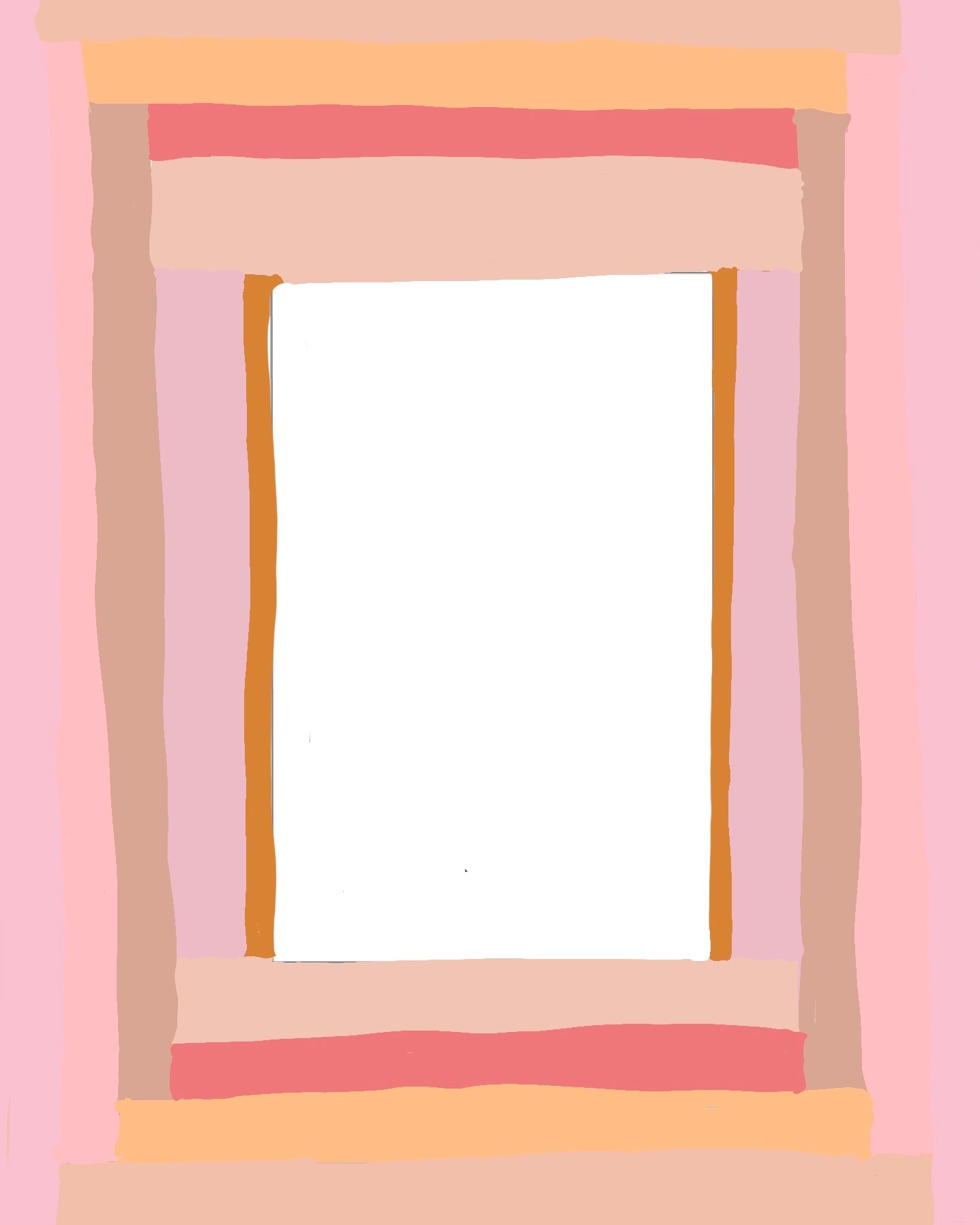 Moldura Rosa - Autocolante Parede Infantil - Croki Designs