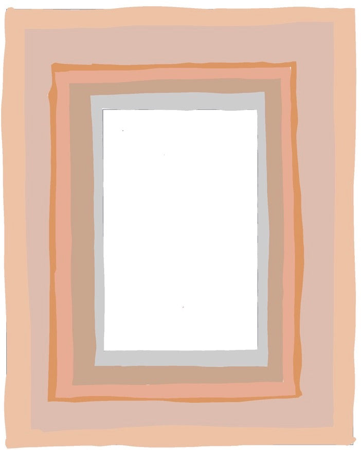 Moldura Bege - Autocolante Parede Infantil - Croki Designs