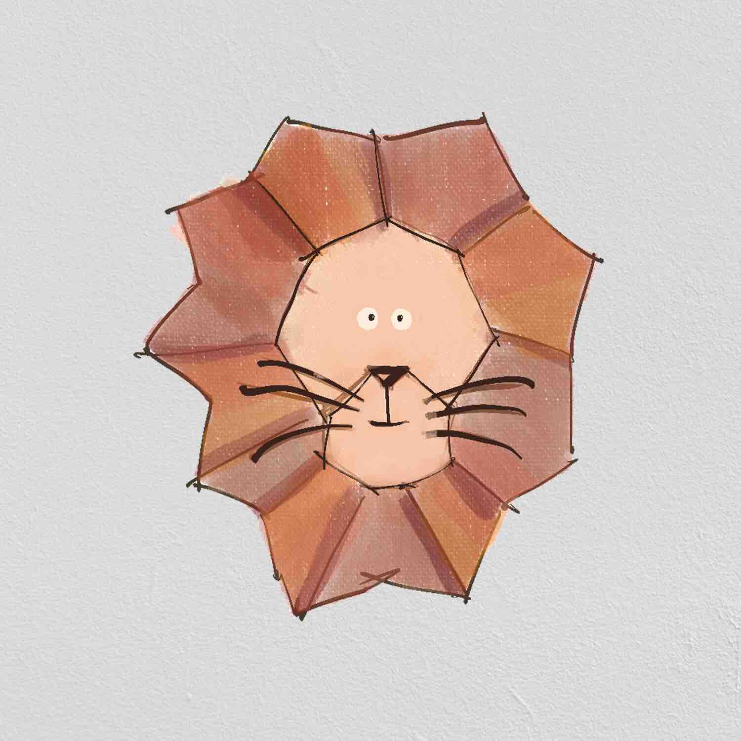 Leão da Selva - Autocolante Parede Infantil - Croki Designs