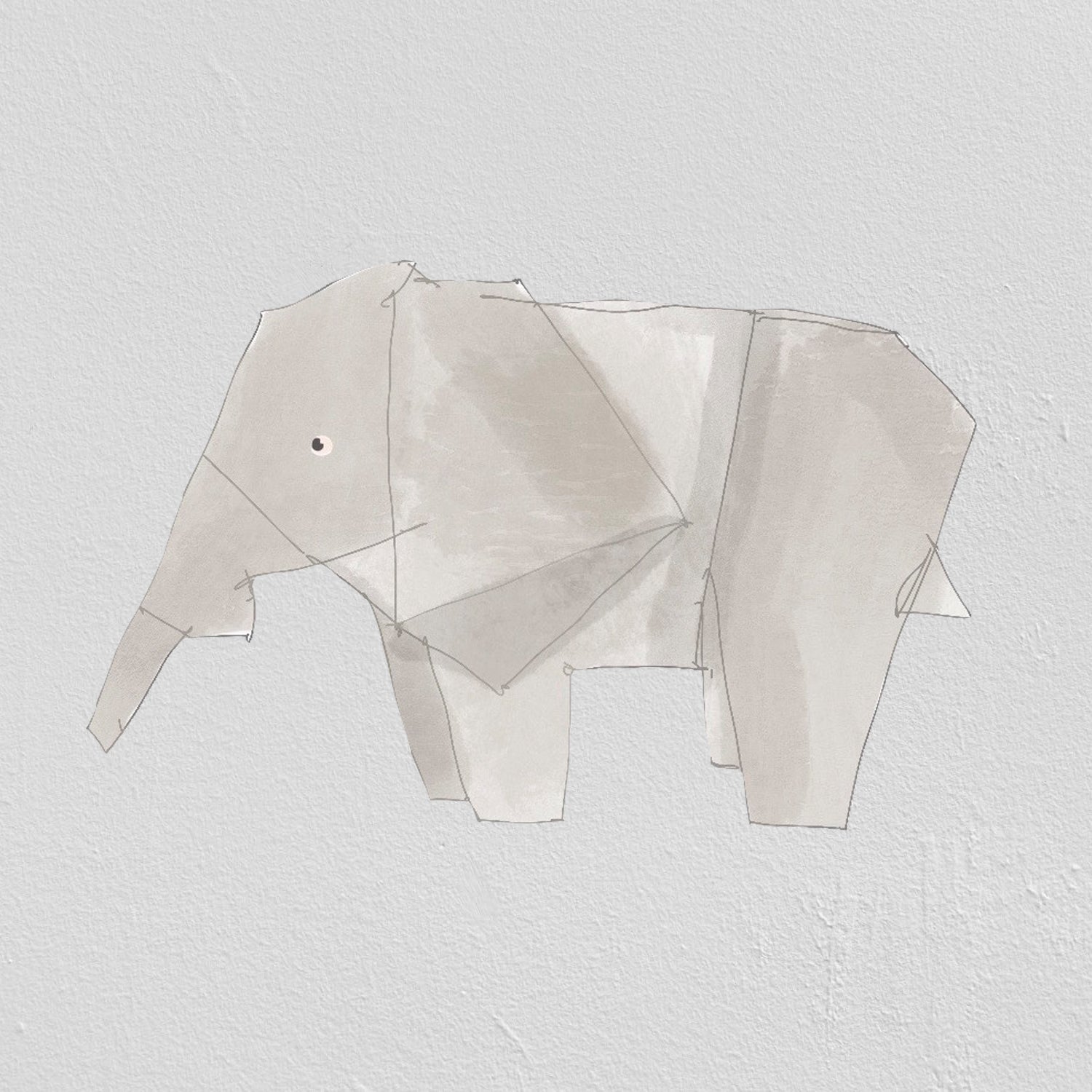Elefante - Autocolante Parede Infantil - Croki Designs