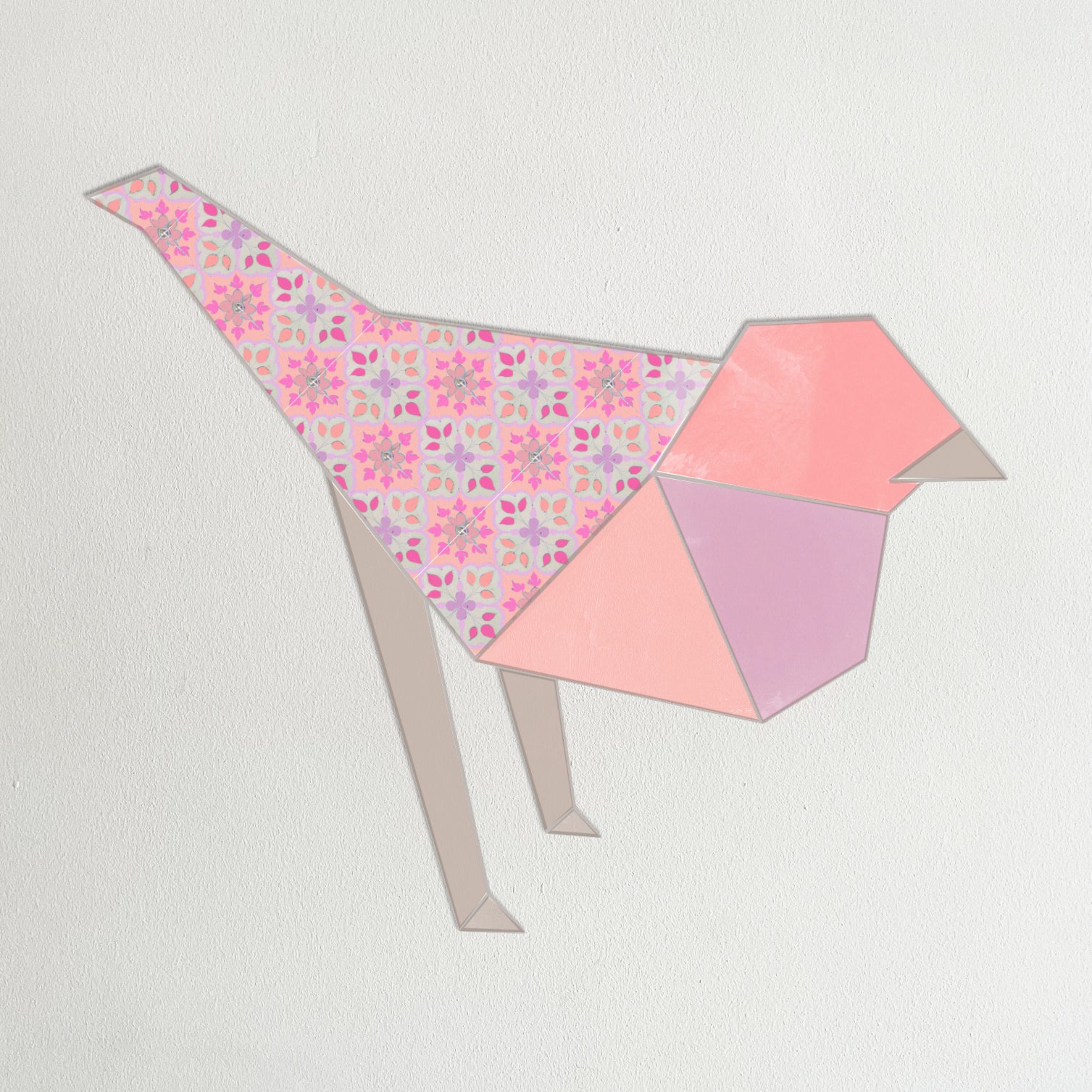 Tile Bird - Kids Wall Sticker - Croki Designs